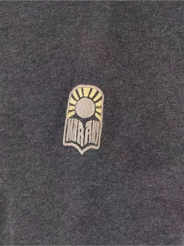 MARANT High-neck Logo-patch Sweater