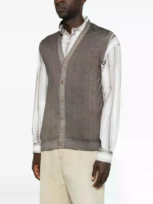 DANIELE FIESOLI Wool Button-up Cardigan