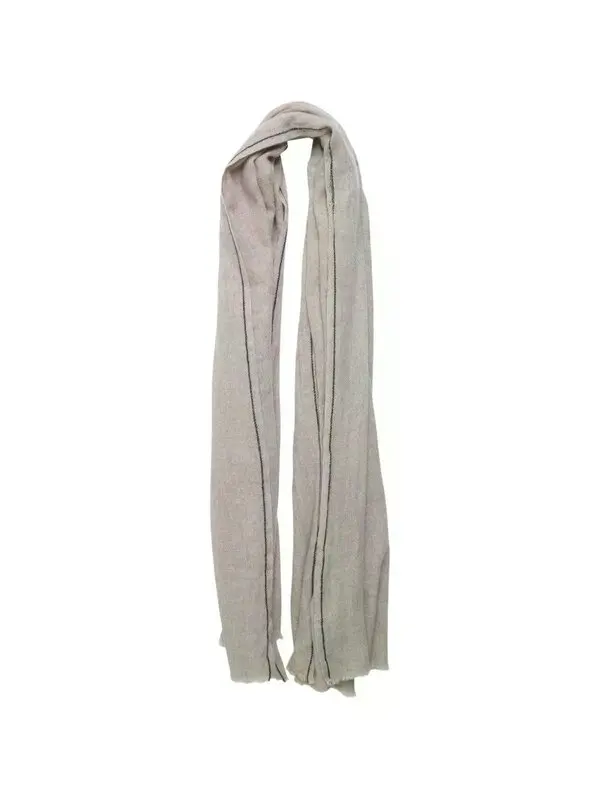 Comme Des Garçons X William Welstead Contrast-stitch Frayed Scarf