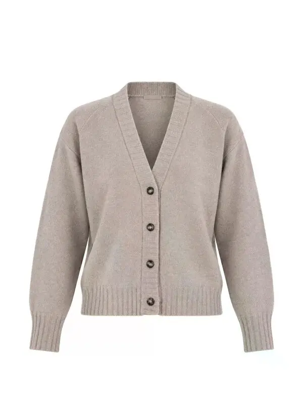 SOLOTRE V-neck Raglan-sleeve Cardigan