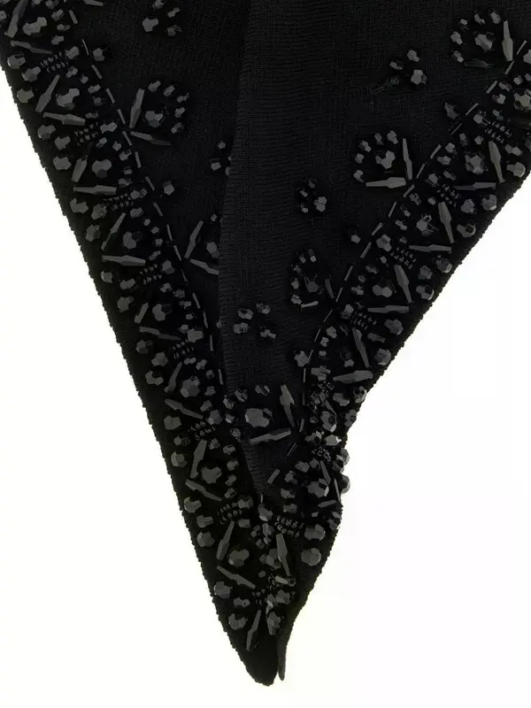 P.a.r.o.s.h Look26 Bead-embroidered Triangular Scarf