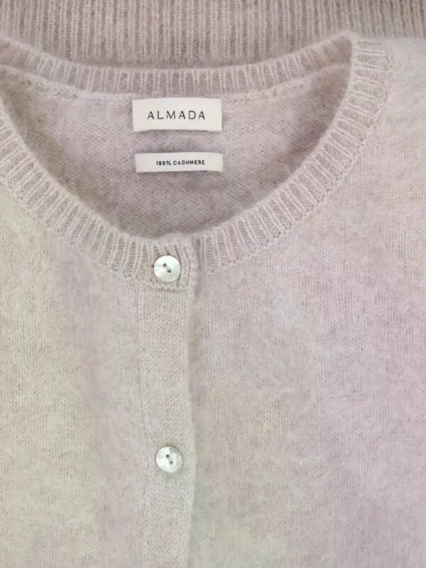 Almada Label Button-up Cashmere Cardigan