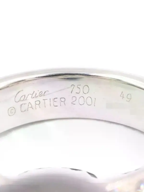 Cartier 2010s Diamond Pearl Ring