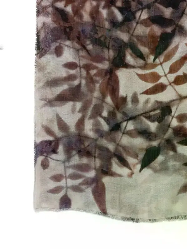 Faliero Sarti Dafne Leaf-print Scarf