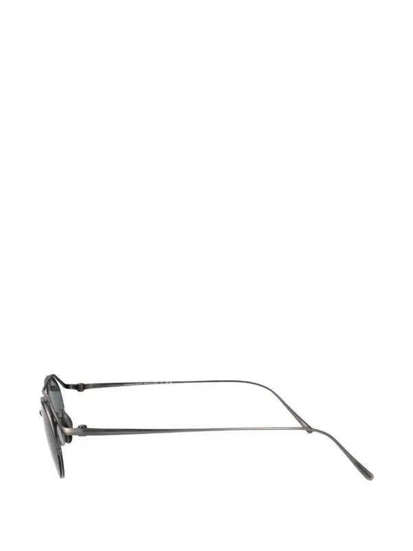 Giorgio Armani Oval-frame Sunglasses - Grey