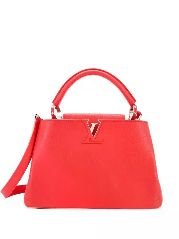 LOUIS VUITTON Capucines Bag Leather Bb Satchel