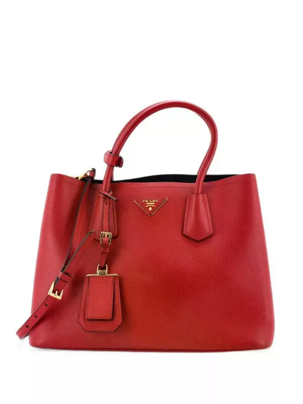 Prada Cuir Double Saffiano Leather Medium Tote Bag