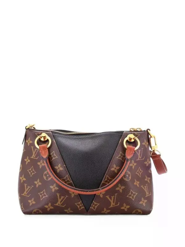 LOUIS VUITTON V Monogram Canvas And Leather Bb Tote Bag