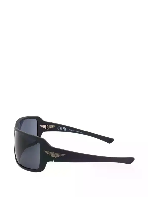 POLICE Logo-plaque Rectangle-frame Sunglasses