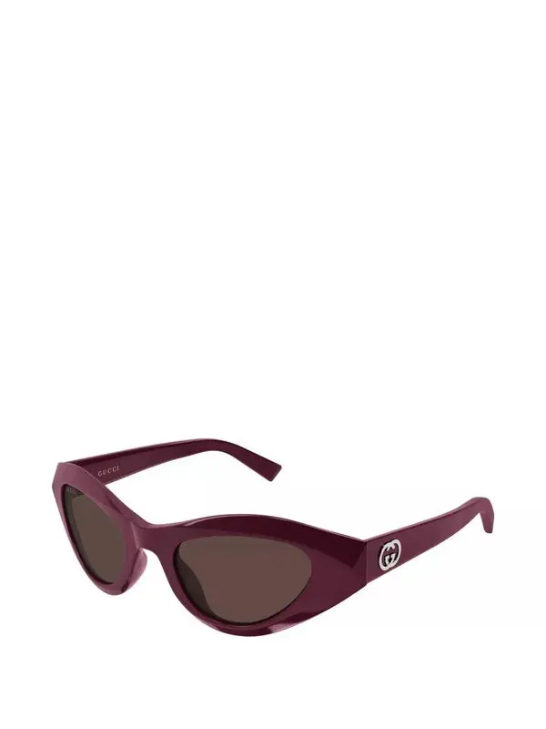 Gucci Interlocking G Cat-eye Sunglasses - Red