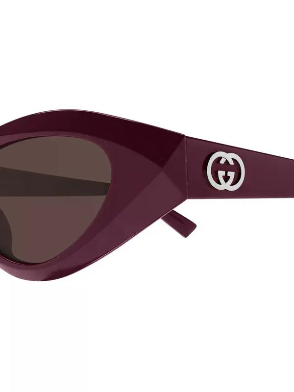 Gucci Interlocking G Cat-eye Sunglasses - Red