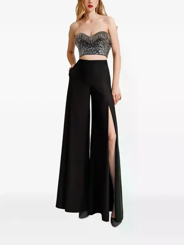 GEMY MAALOUF Beaded Sequin-embellished Top