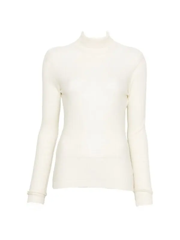 Fabiana Filippi Wool Turtle-neck Sweater - White