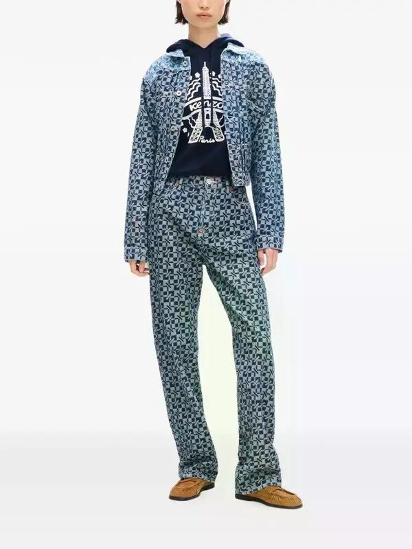 Kenzo Eiffel Tower Embroidered Hoodie