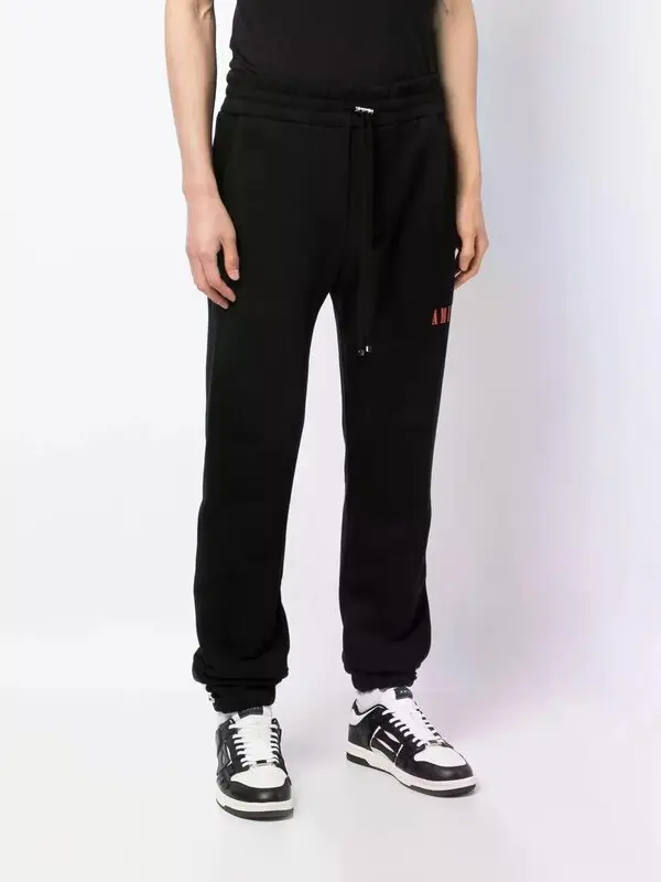 Amiri Logo-embroidered Cotton Track Pants