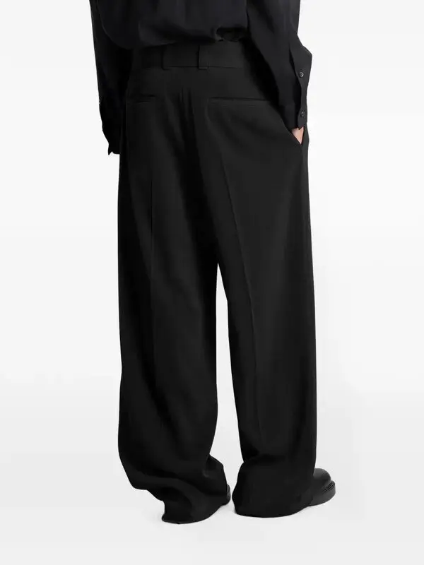 Emporio Armani Belted Pleated Trousers