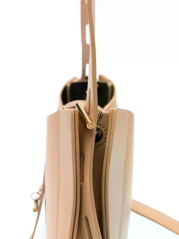 MINOBOSSI Half-moon Leather Shoulder Bag - Neutrals