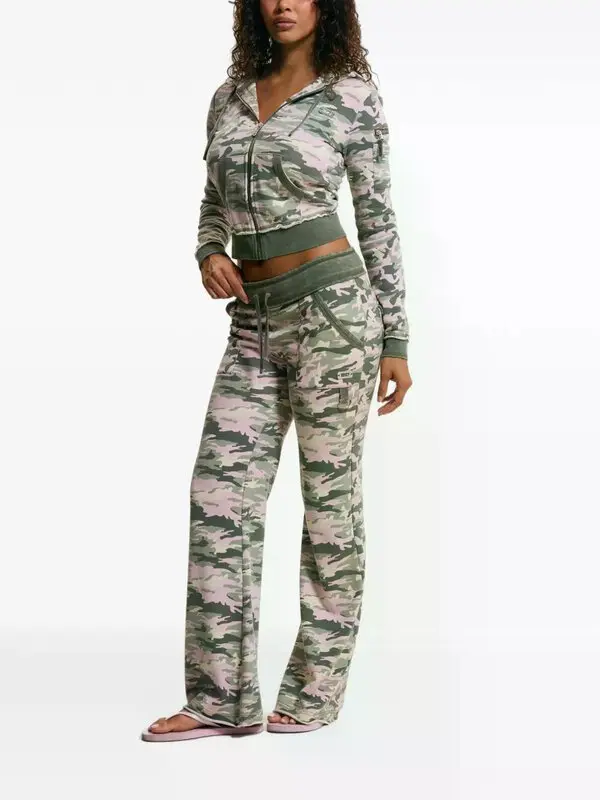 Juicy Couture Camouflage-print Cotton Hoodie - Green