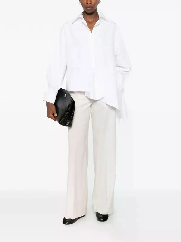 Peserico Pressed-crease Wide-leg Trousers