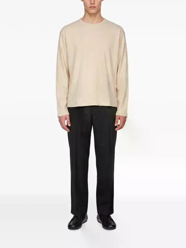 ANOTHER ASPECT Ribbed Long-sleeve Sweater