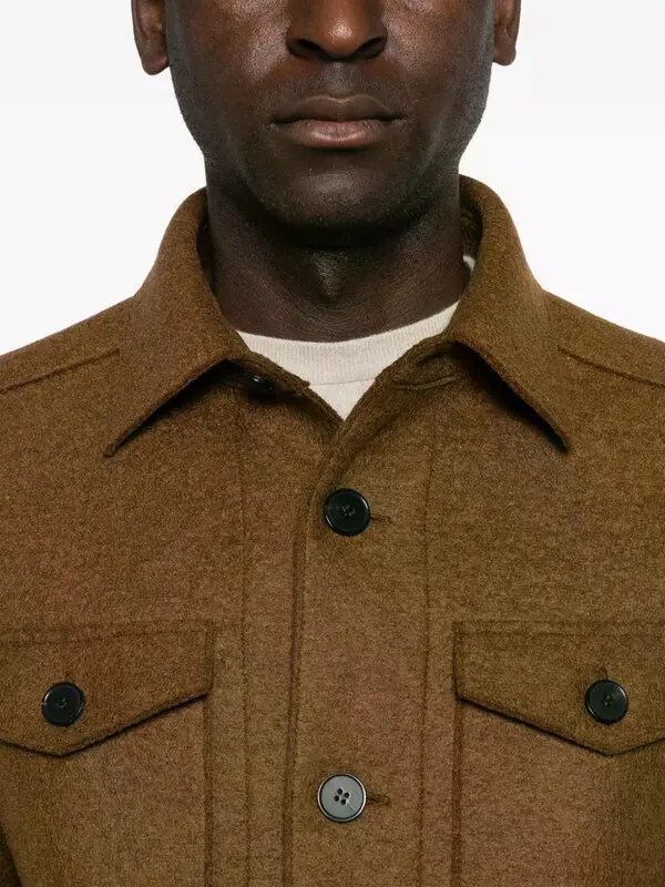 Harris Wharf London Button-up Virgin-wool Jacket