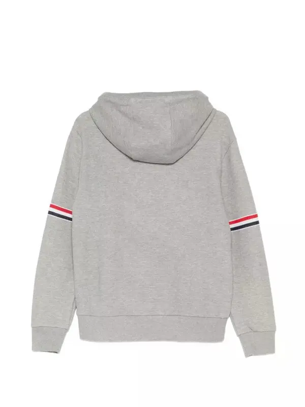 Thom Browne Zip Trough Hoodie - Grey