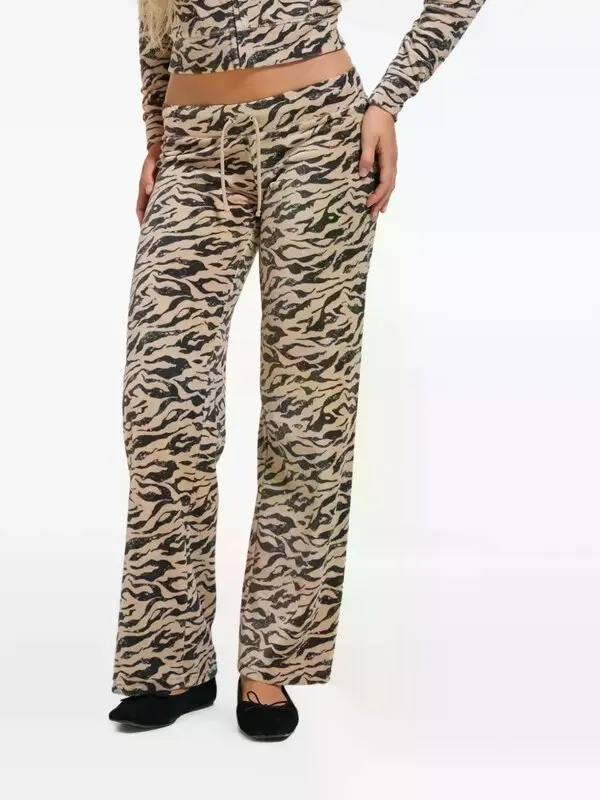 Juicy Couture Zebra-print Track Pants - Neutrals