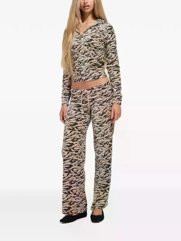 Juicy Couture Zebra-print Track Pants - Neutrals