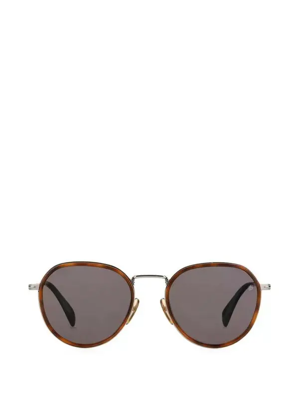 DB EYEWEAR BY DAVID BECKHAM Tortoiseshell-effect Round-frame Sunglasses