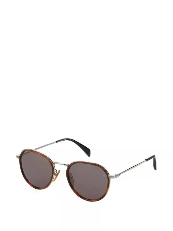 DB EYEWEAR BY DAVID BECKHAM Tortoiseshell-effect Round-frame Sunglasses