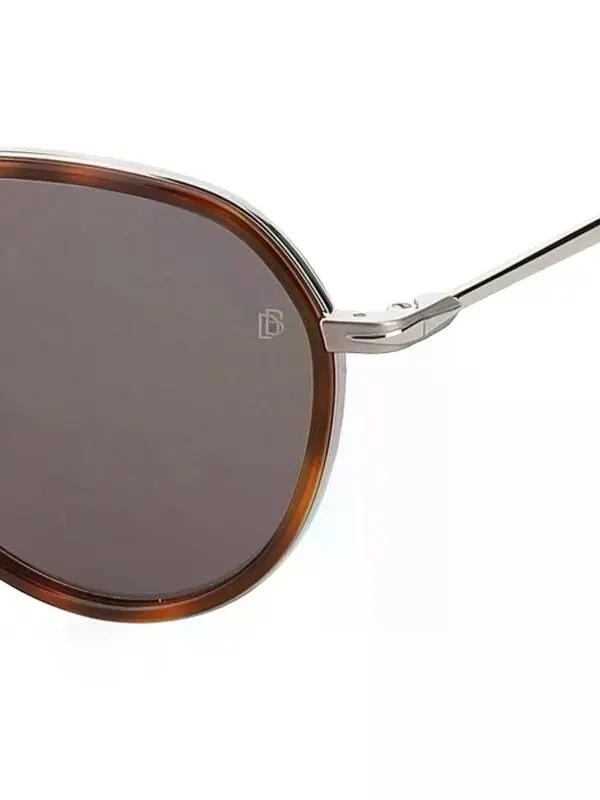 DB EYEWEAR BY DAVID BECKHAM Tortoiseshell-effect Round-frame Sunglasses
