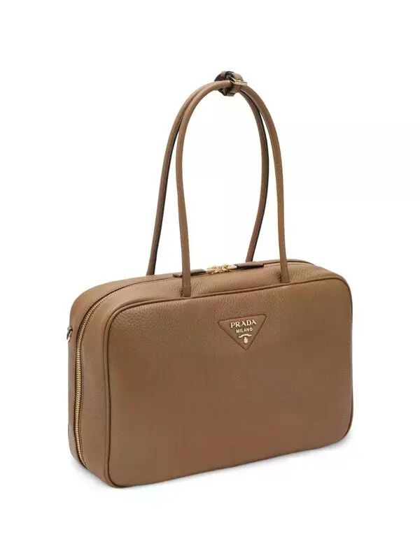 Prada Logo-plaque Shoulder Bag