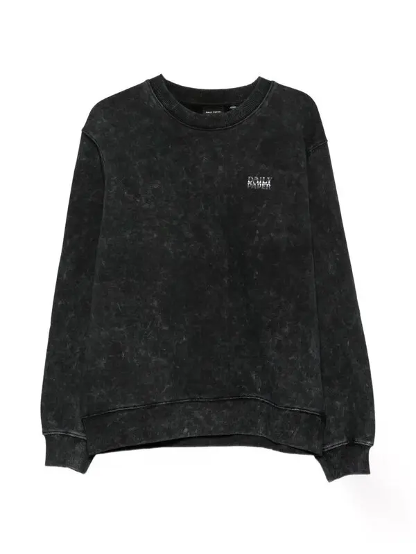 DAILY PAPER Logo-print Acid-wash Sweater