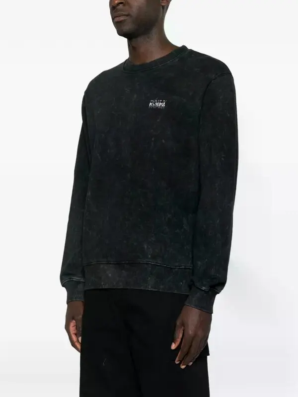 DAILY PAPER Logo-print Acid-wash Sweater