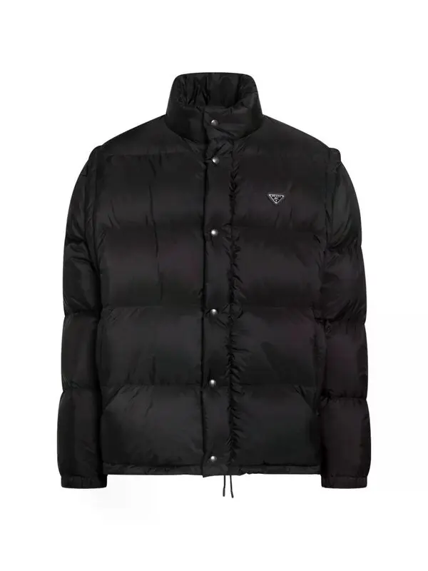 Prada Quilted Logo-plaque Puffer Jacket