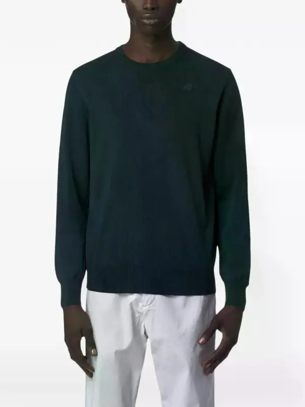 K-WAY Crew-neck Logo-patch Sweater