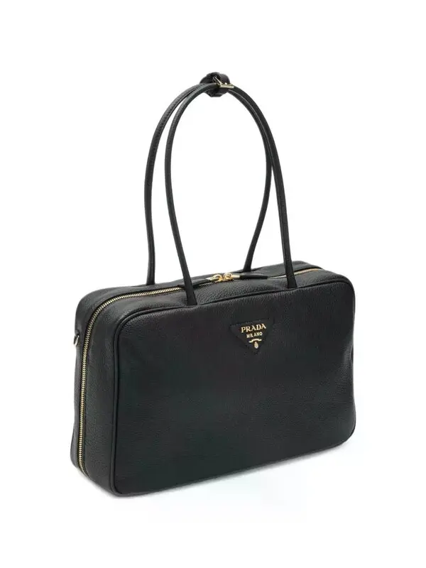 Prada Logo-plaque Leather Shoulder Bag