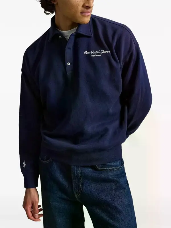 Polo Ralph Lauren Relaxed Fit Logo Collared Sweatshirt