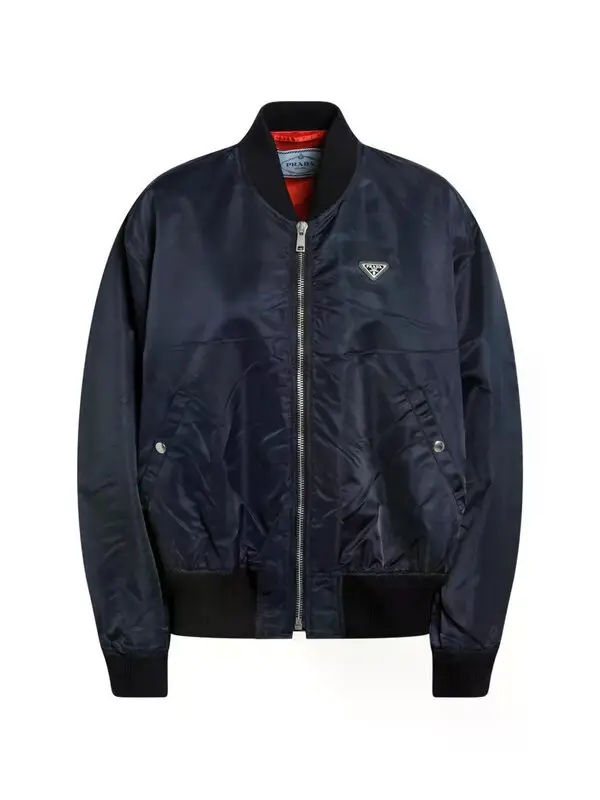 Prada Logo-plaque Bomber Jacket