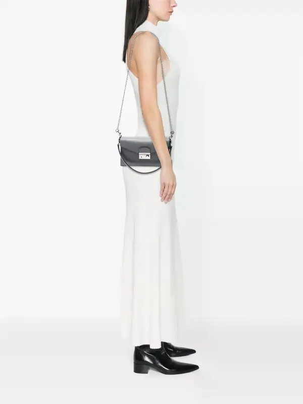 Prada 2010-2026 Mini Saffiano Lux Sound Lock Satchel