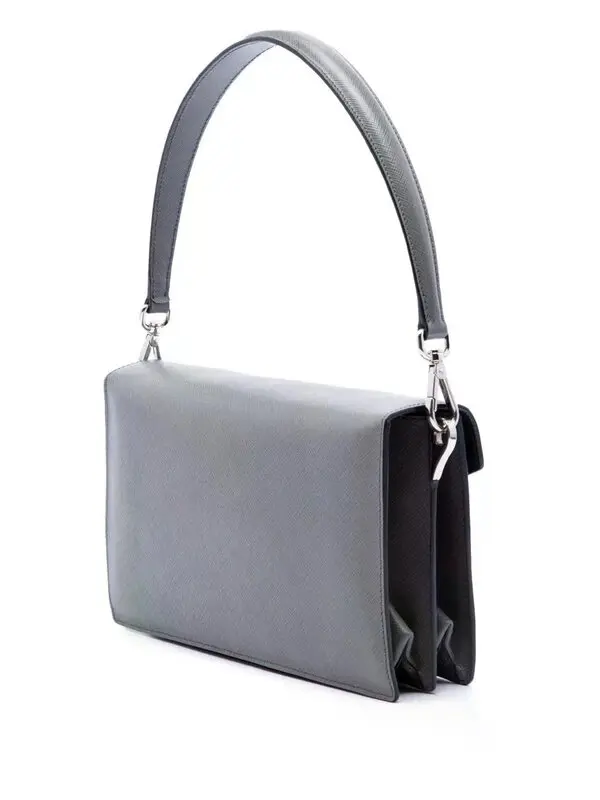 Prada 2010-2026 Mini Saffiano Lux Sound Lock Satchel