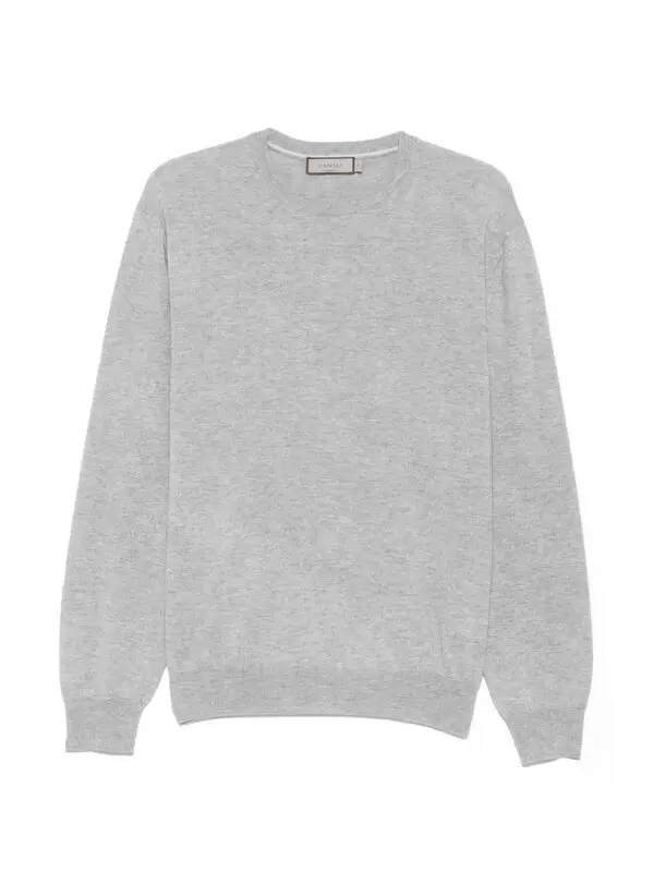 Canali Crew-neck Cashmere Sweater - Grey