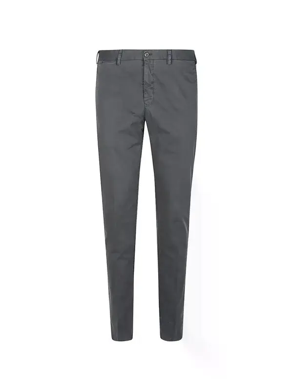 PT TORINO Slim-fit Cotton Trousers - Grey