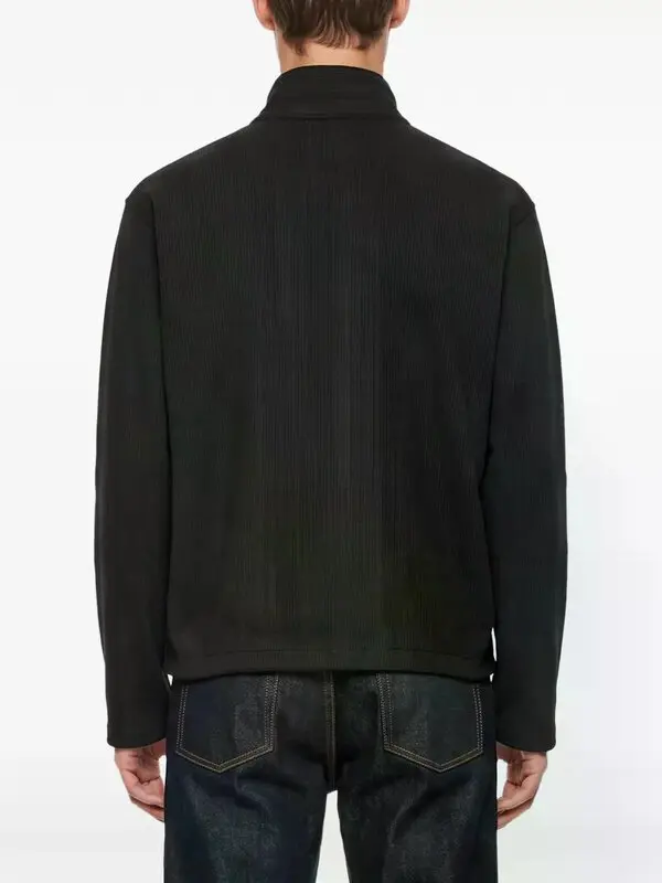 ANOTHER ASPECT Ribbed-knit Half-zip Sweater