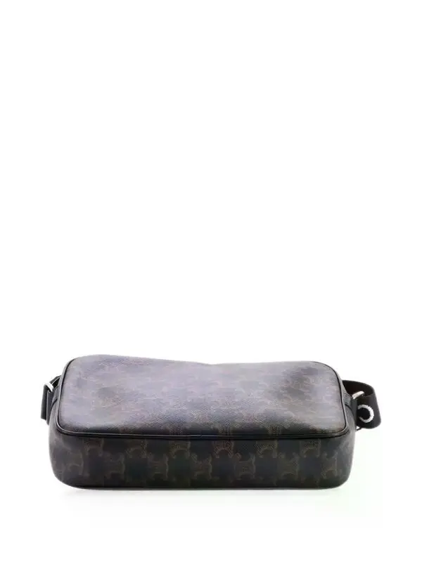 Celine Messenger Bag Triomphe Coated Canvas Medium Crossbody Bag