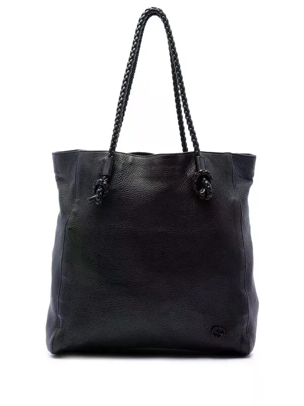 Gucci 2016-2026 Calfskin Braided Handle Tote Bag