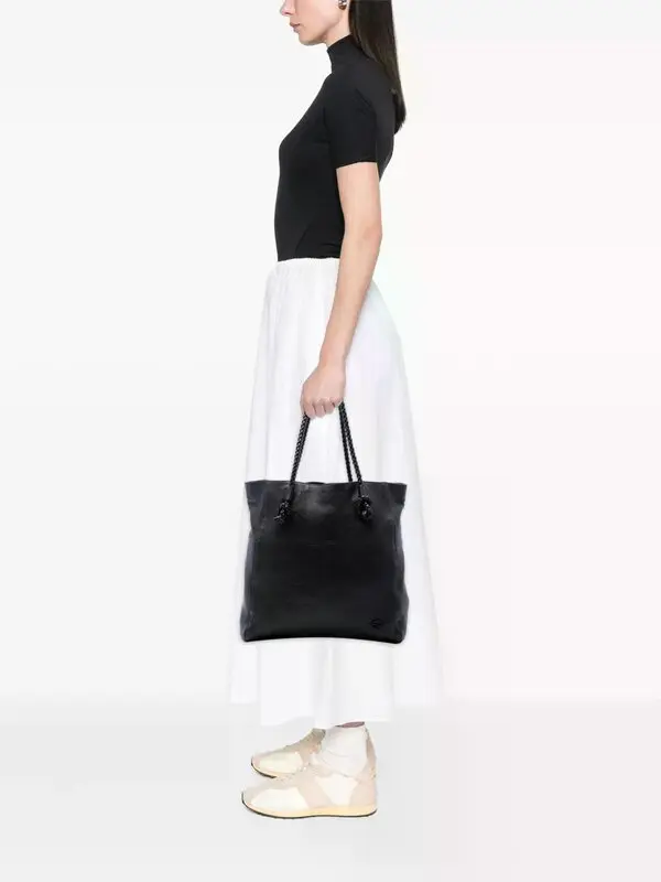 Gucci 2016-2026 Calfskin Braided Handle Tote Bag