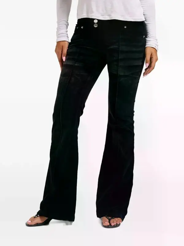 Juicy Couture Velour-denim Flared Jeans