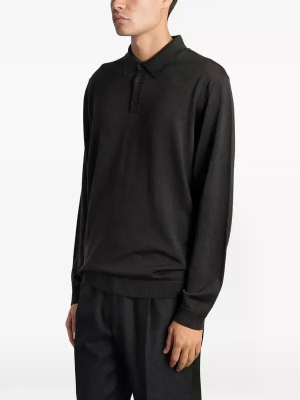 ROBERTO COLLINA Long-sleeve Polo Shirt