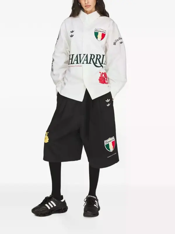 Adidas X Chavarria Logo-print Button-down Shirt